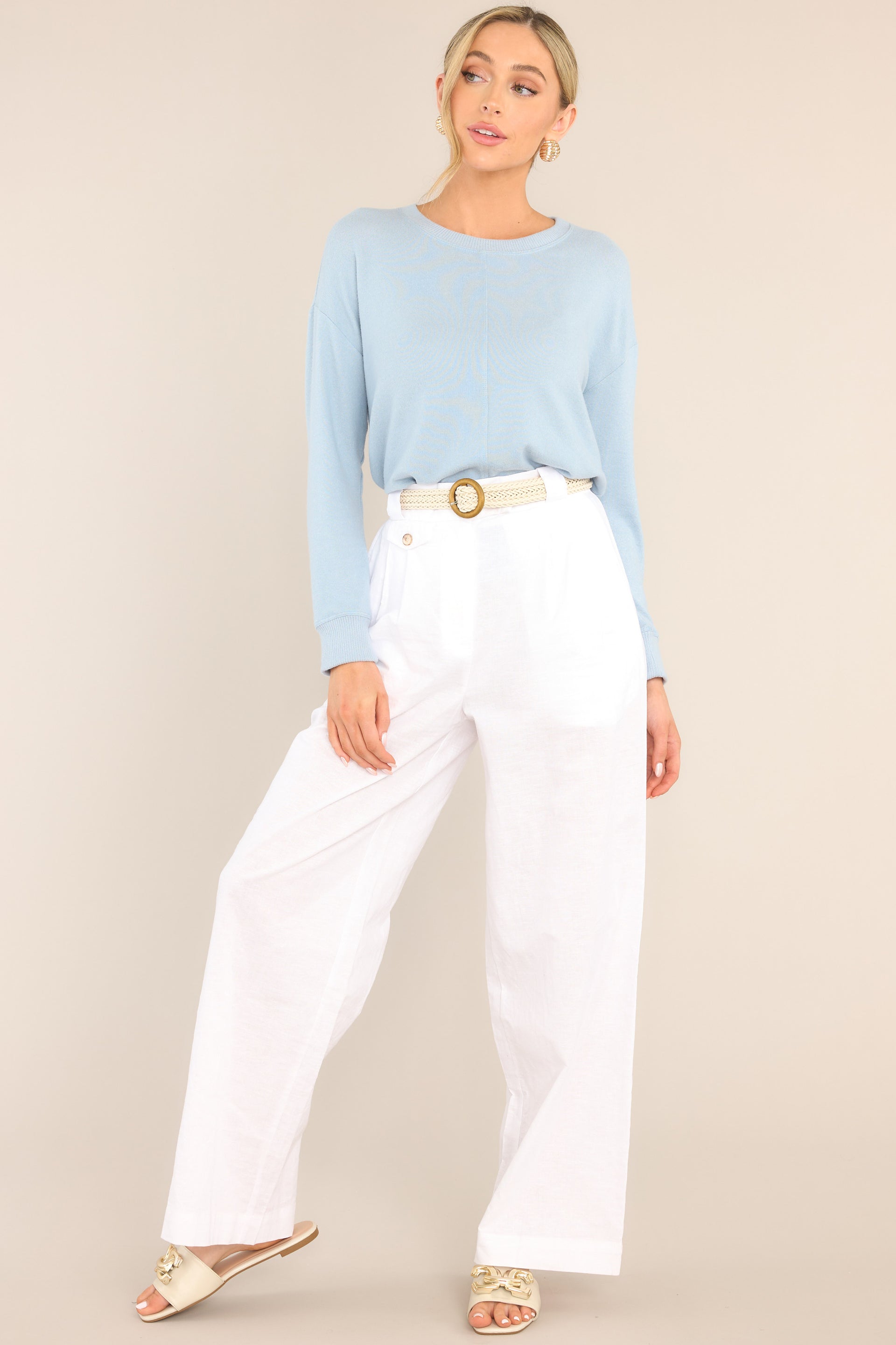 Super Soft Light Blue Top - All Tops | Red Dress