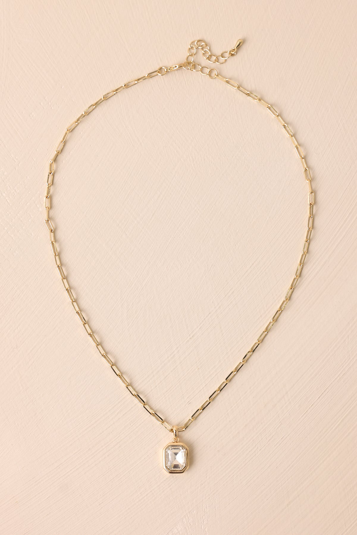 Goes Gold Rhinestone Necklace - All Jewelry | Red Dress