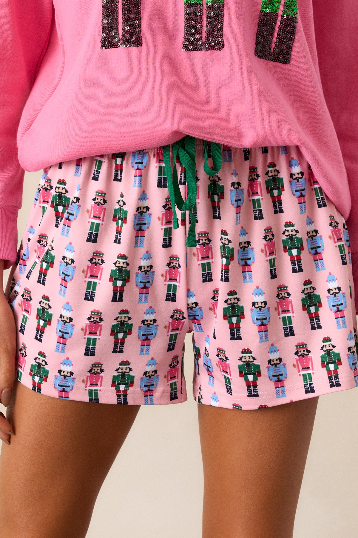 Sugar Plum Pink Pajama Shorts - All Pajamas | Red Dress