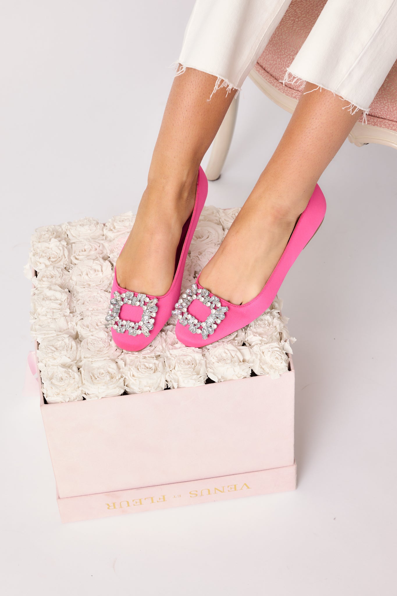 Hot Pink Ballet Flats - All Shoes | Red Dress
