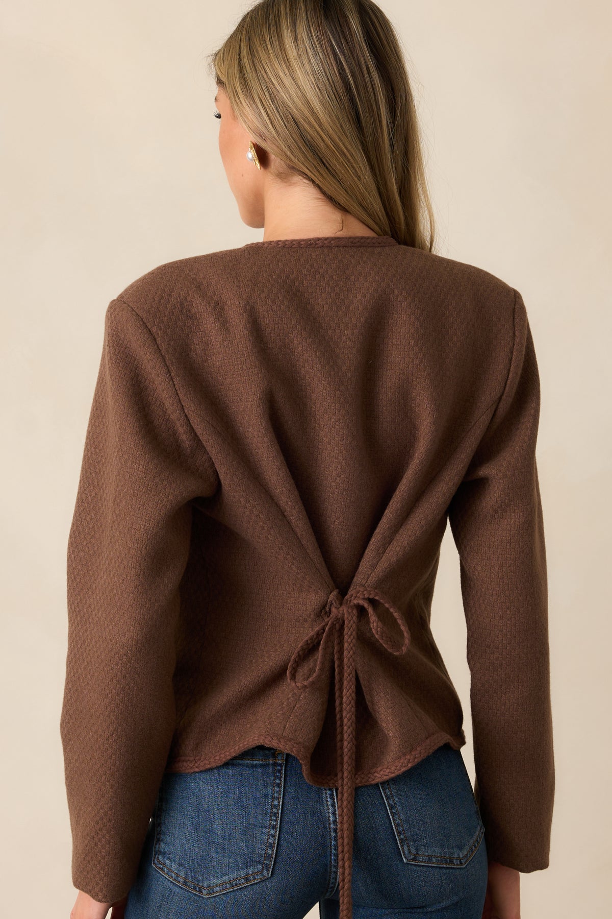 Cute Chocolate Brown Jacket - All Outerwear | Red Dress