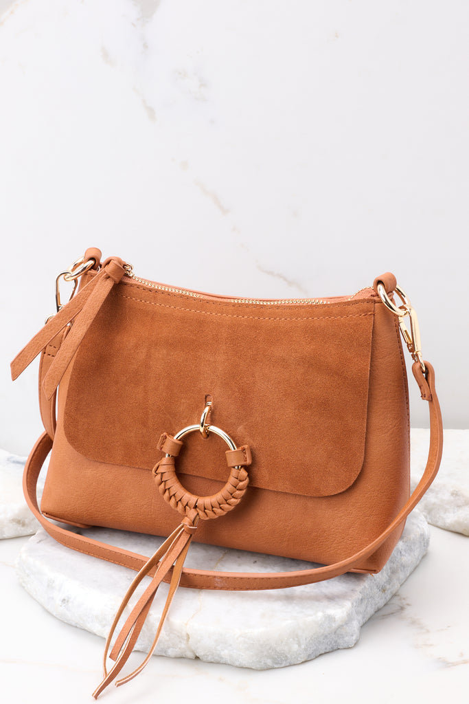 Pretty Tan Detailed Bag - Accessories | Red Dress