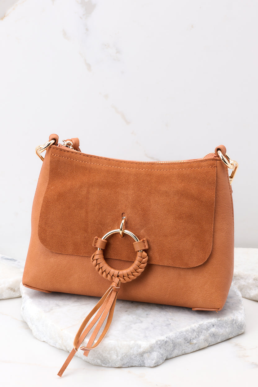 Pretty Tan Detailed Bag - Accessories | Red Dress
