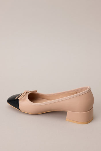 Beige Short Block Heels - All Heels | Red Dress