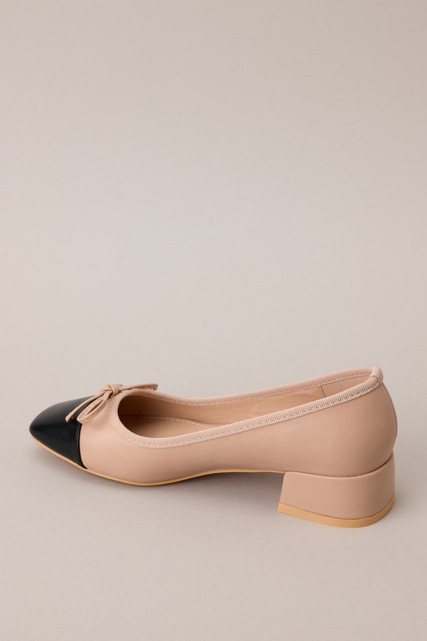 Beige Short Block Heels - All Heels | Red Dress