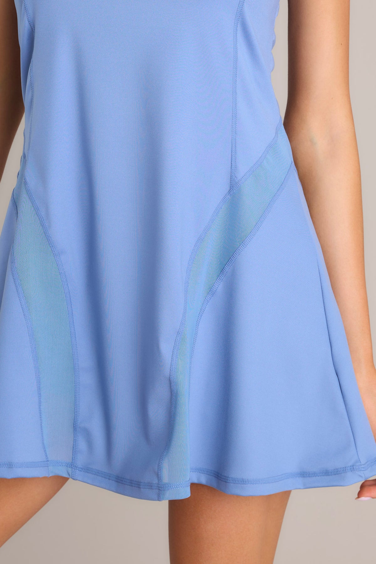 Ash Blue Athleisure Mini Dress - All Dresses | Red Dress