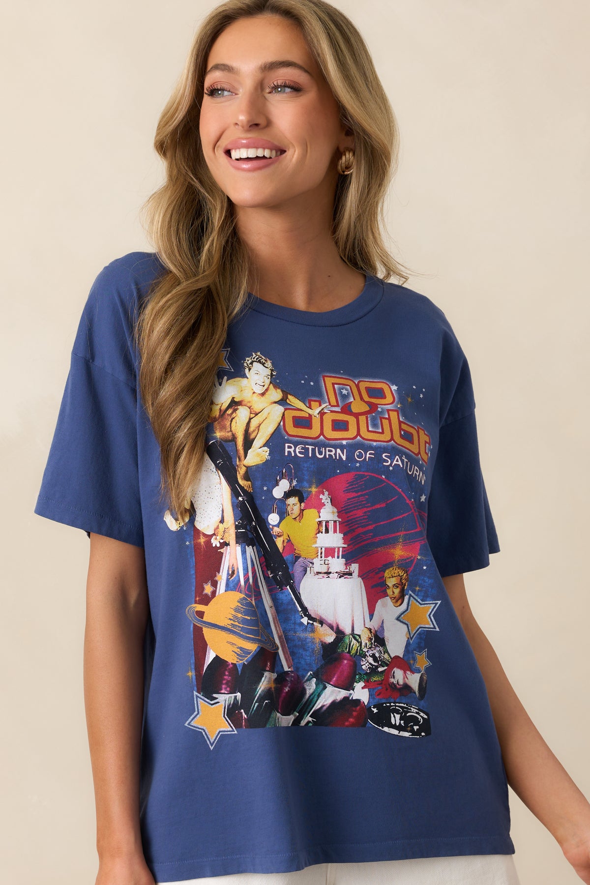 Daydreamer No Doubt Return Of Saturn Collage Merch Tee | Red Dress