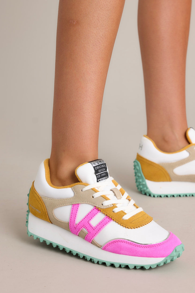 Vintage Havana Cosmic 9 Mustard Sneakers | Red Dress