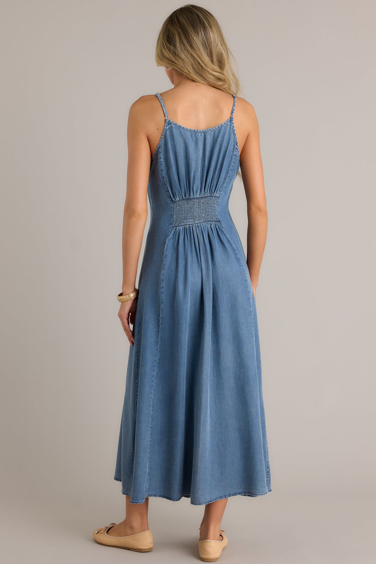 Light Chambray Maxi Dress - All Dresses | Red Dress