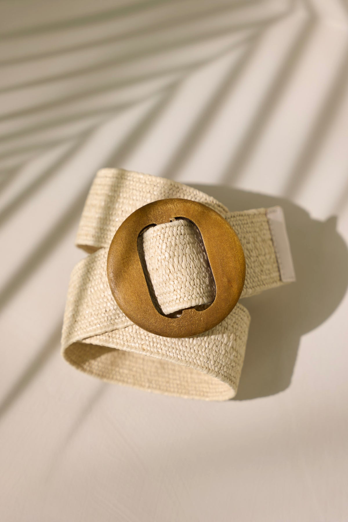 Ivory Straw Pull Through Belt - All Accessories | Red Dress