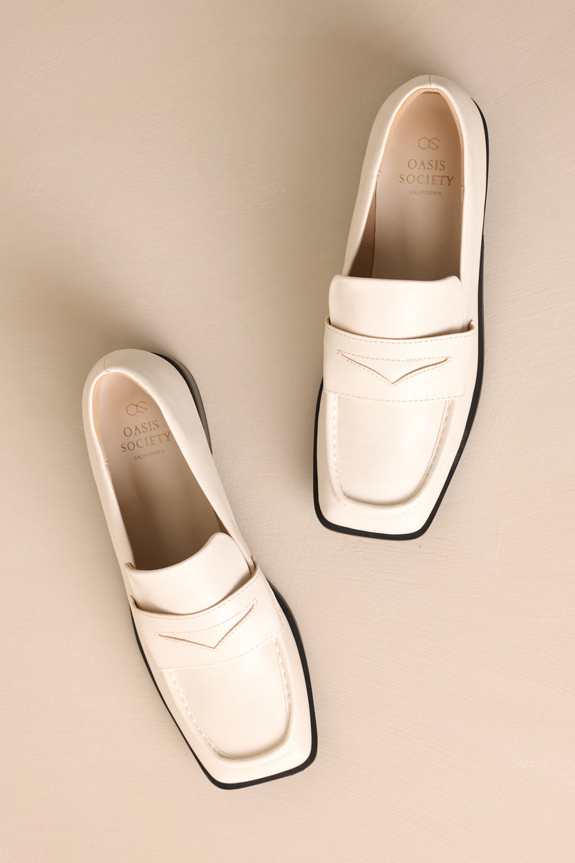 White Loafers - All Shoes | Red Dress