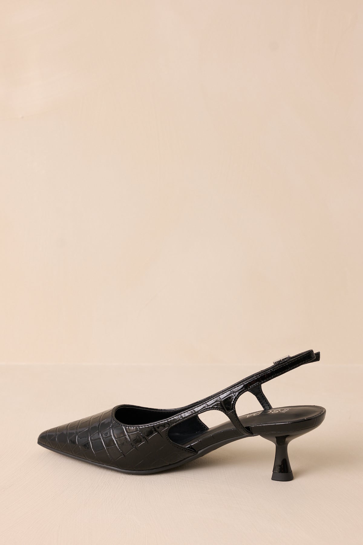 Black Kitten Heels - All Shoes | Red Dress
