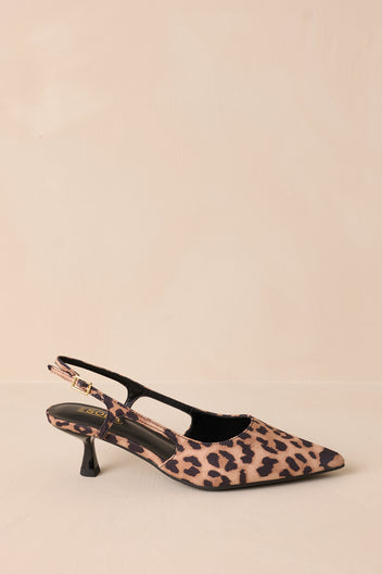 Leopard Print Kitten Heels - All Heels | Red Dress
