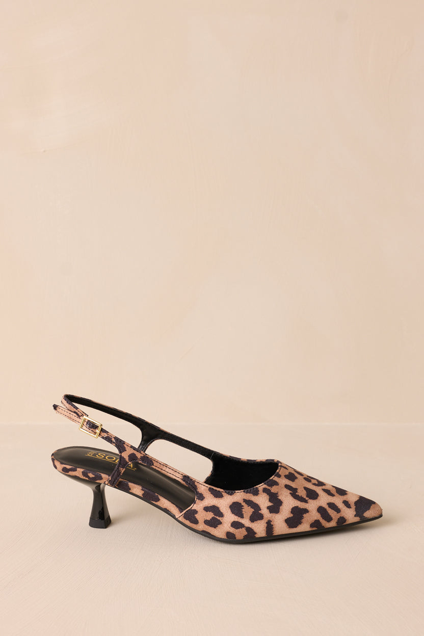 Leopard Print Kitten Heels - All Heels | Red Dress
