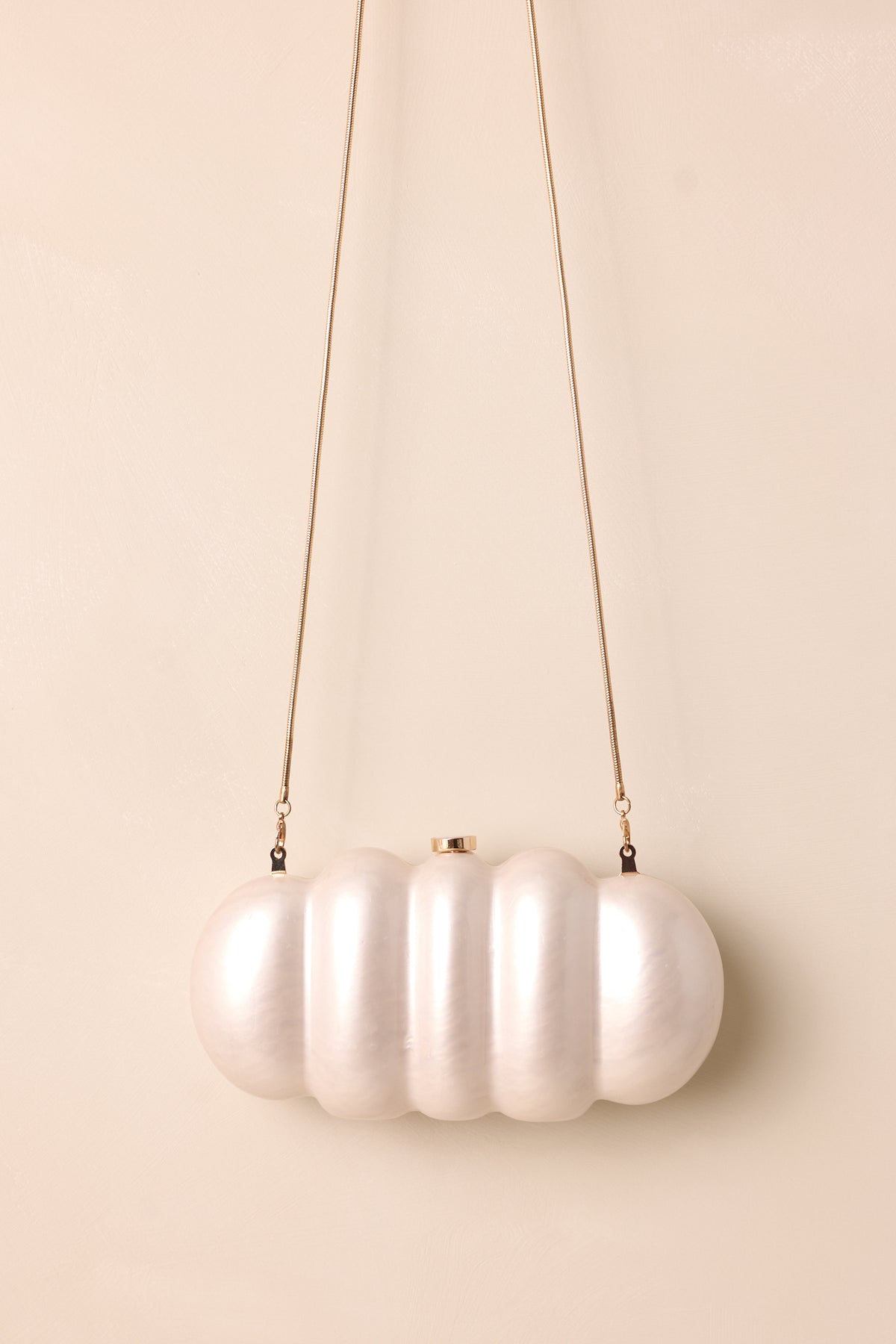 Ivory Pearlescent Clutch - All Handbags | Red Dress