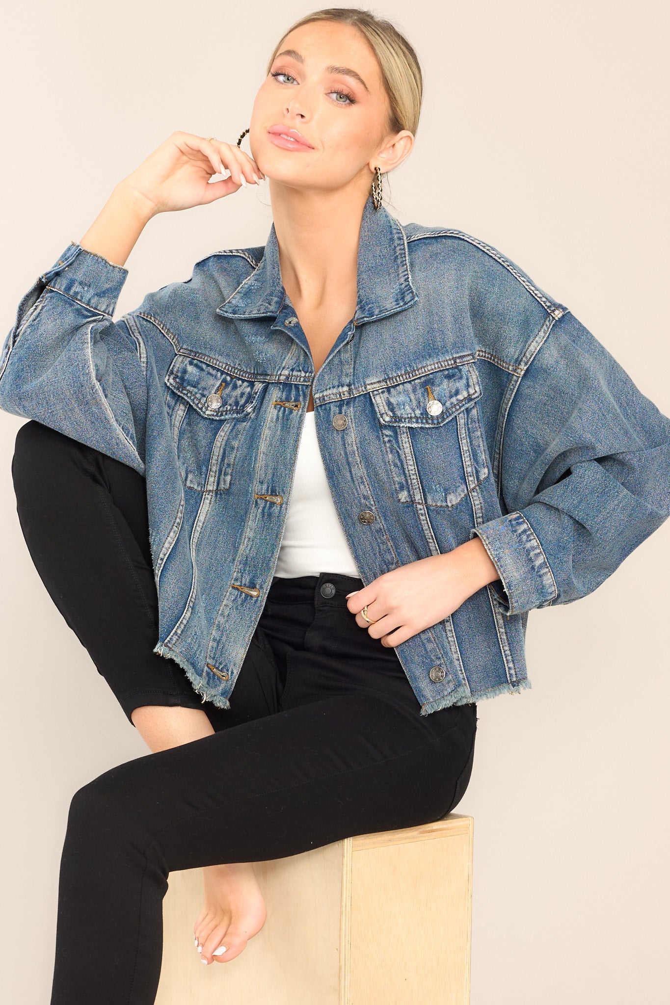 Women's Denim Jackets & Jeans Jacket | Red Dress