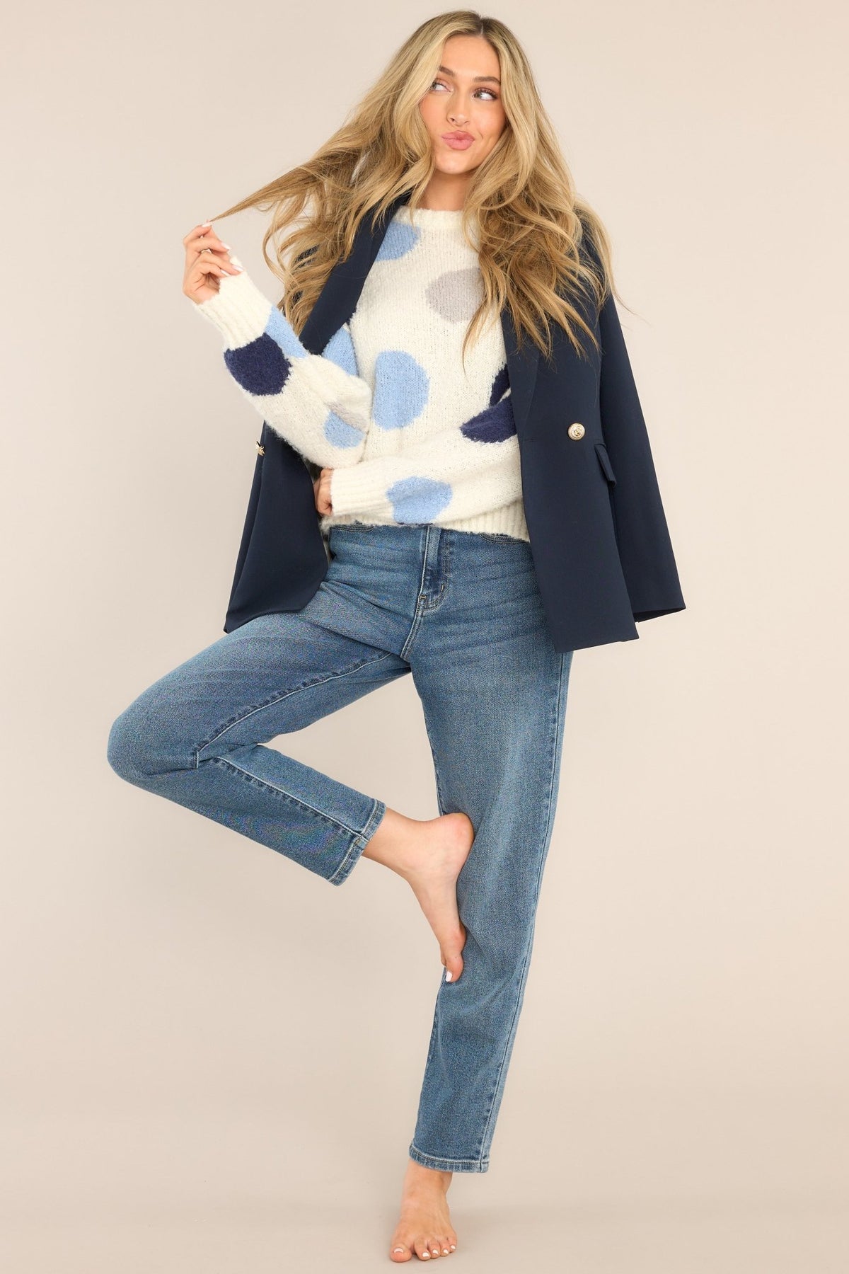 Before Dawn Navy Blue Blazer - All Outerwear | Red Dress