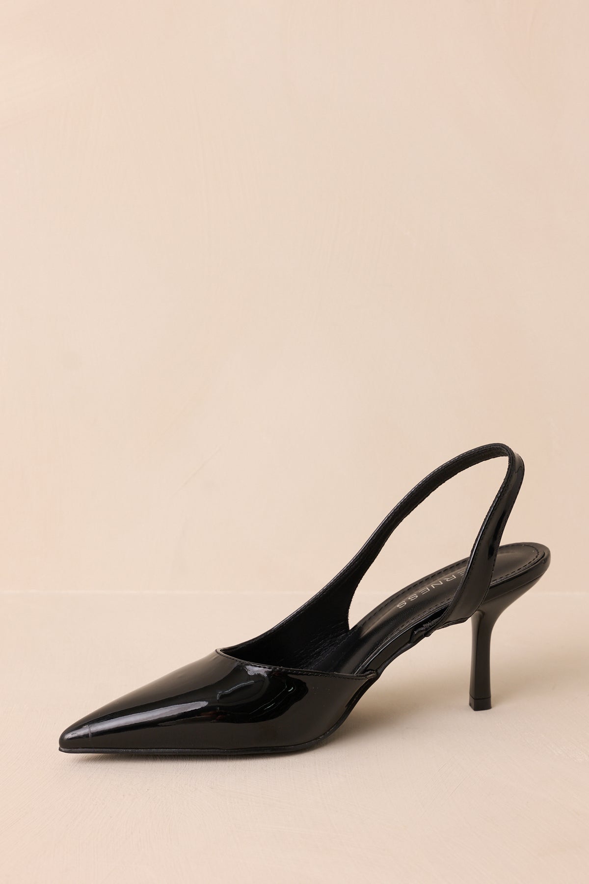 Black Slingback Kitten Heels - All Shoes | Red Dress