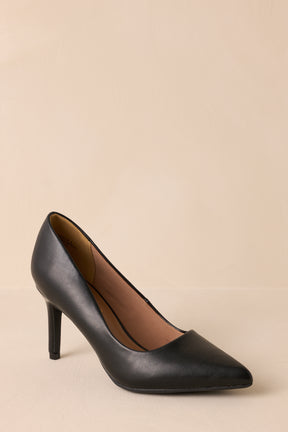 Black Pointed Toe Pump Heels - All Shoes | Red Dress