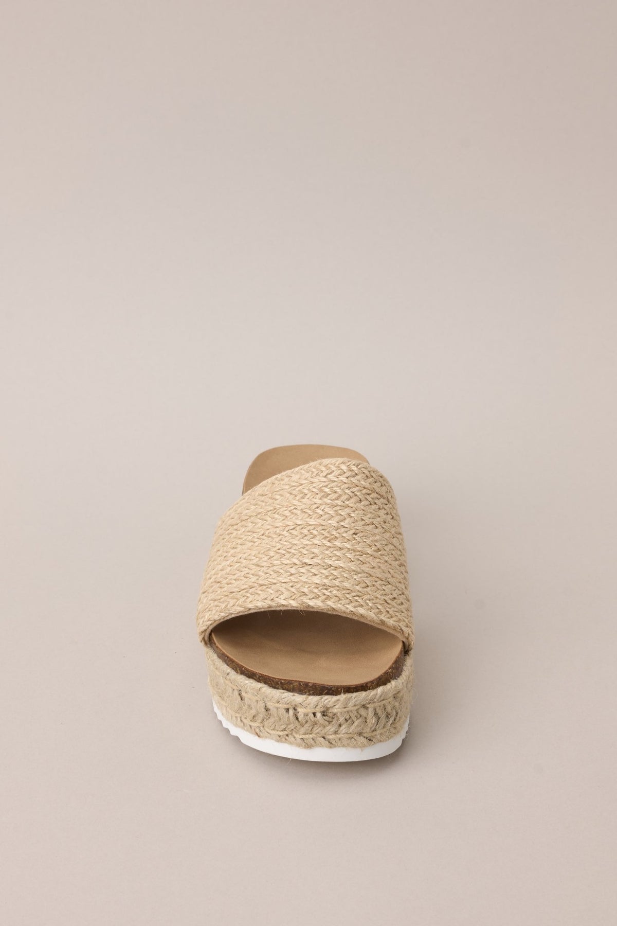 Natural Espadrille Platform Sandals - All Sandals | Red Dress