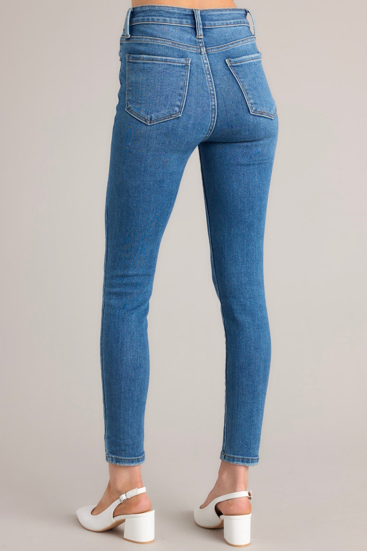 Essential Medium Wash Clean Skinny Jeans - Basics | Red Dress