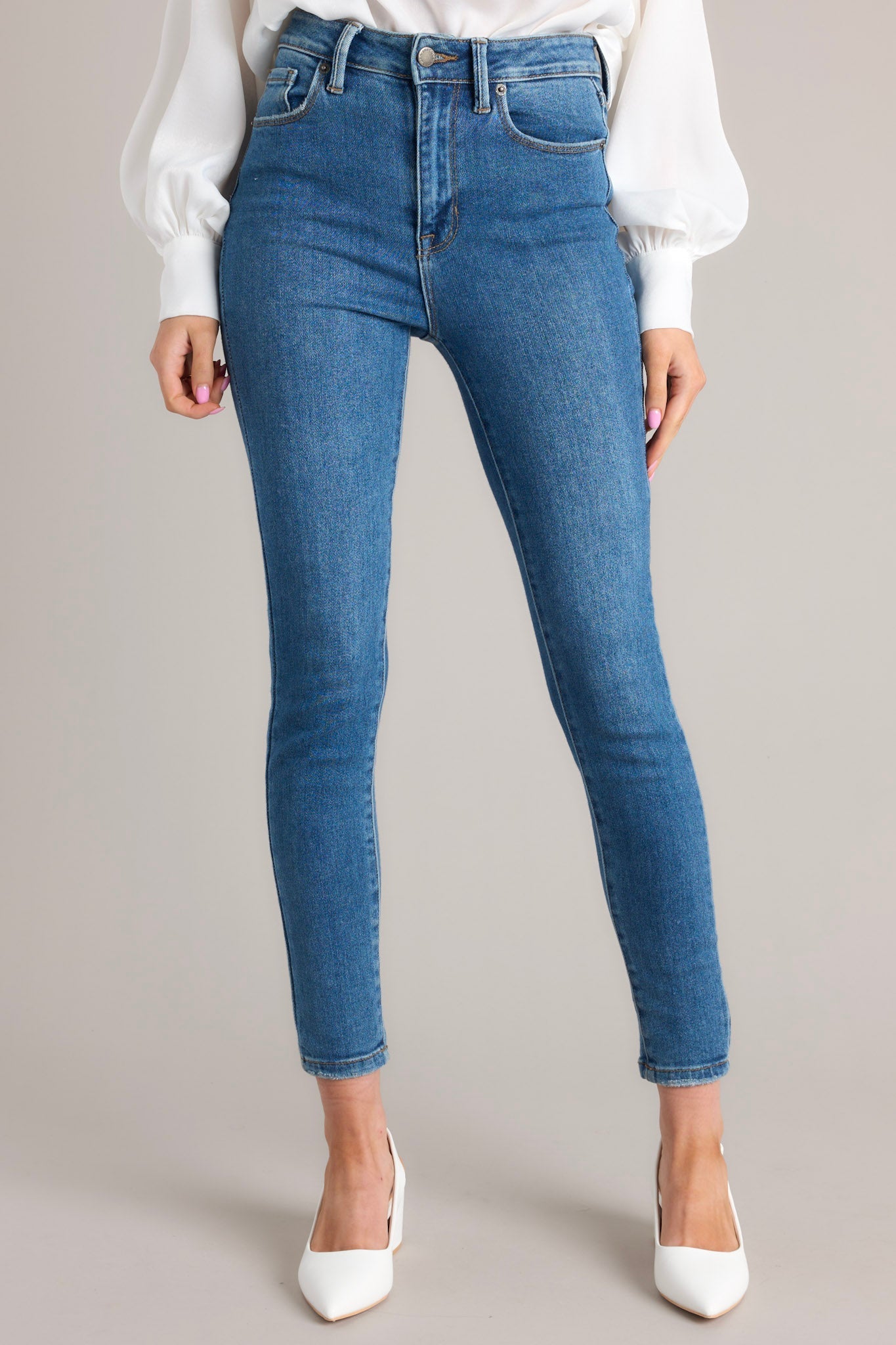 Light Pink Floral Peplum Top - All Tops | Red Dress