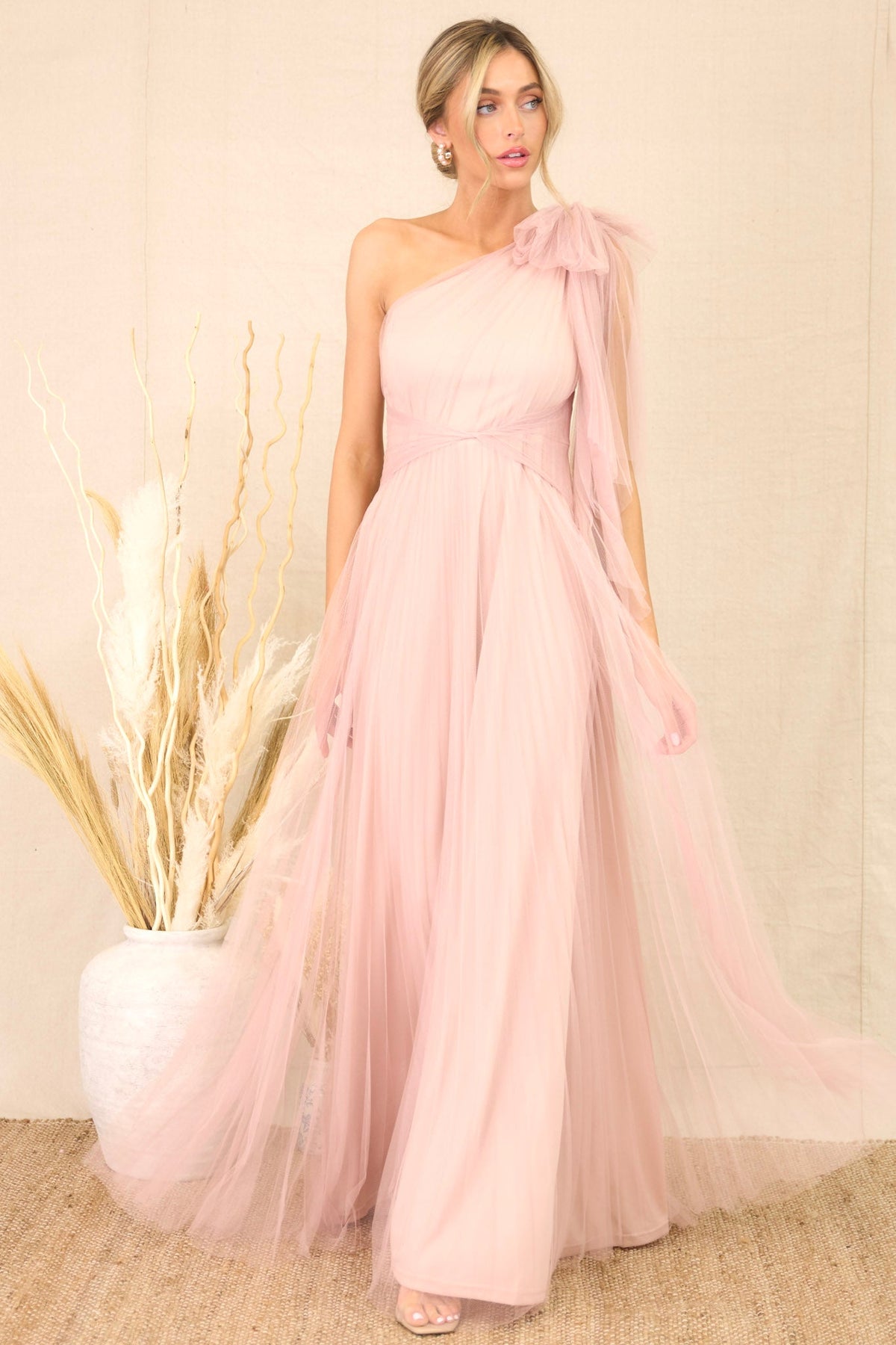 Classy Blush Maxi Dress - All Dresses | Red Dress