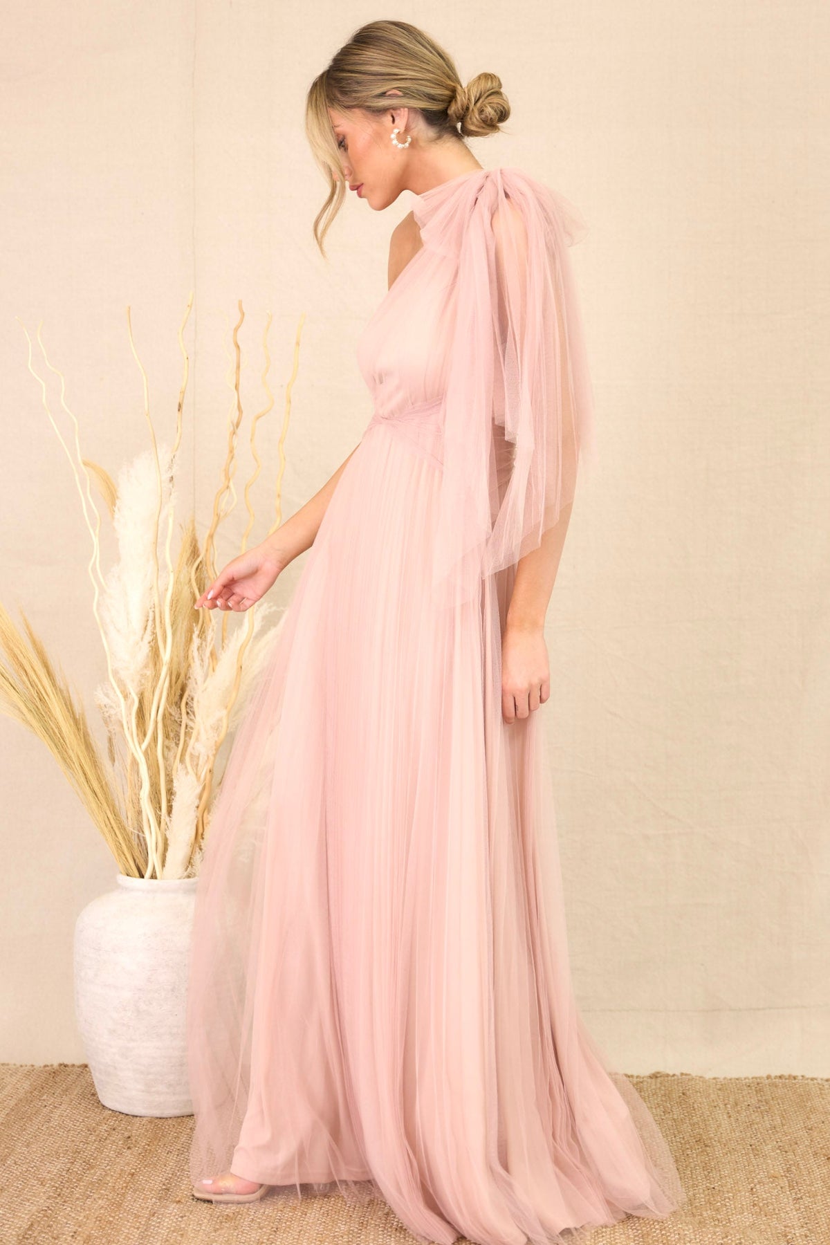 Classy Blush Maxi Dress - All Dresses | Red Dress