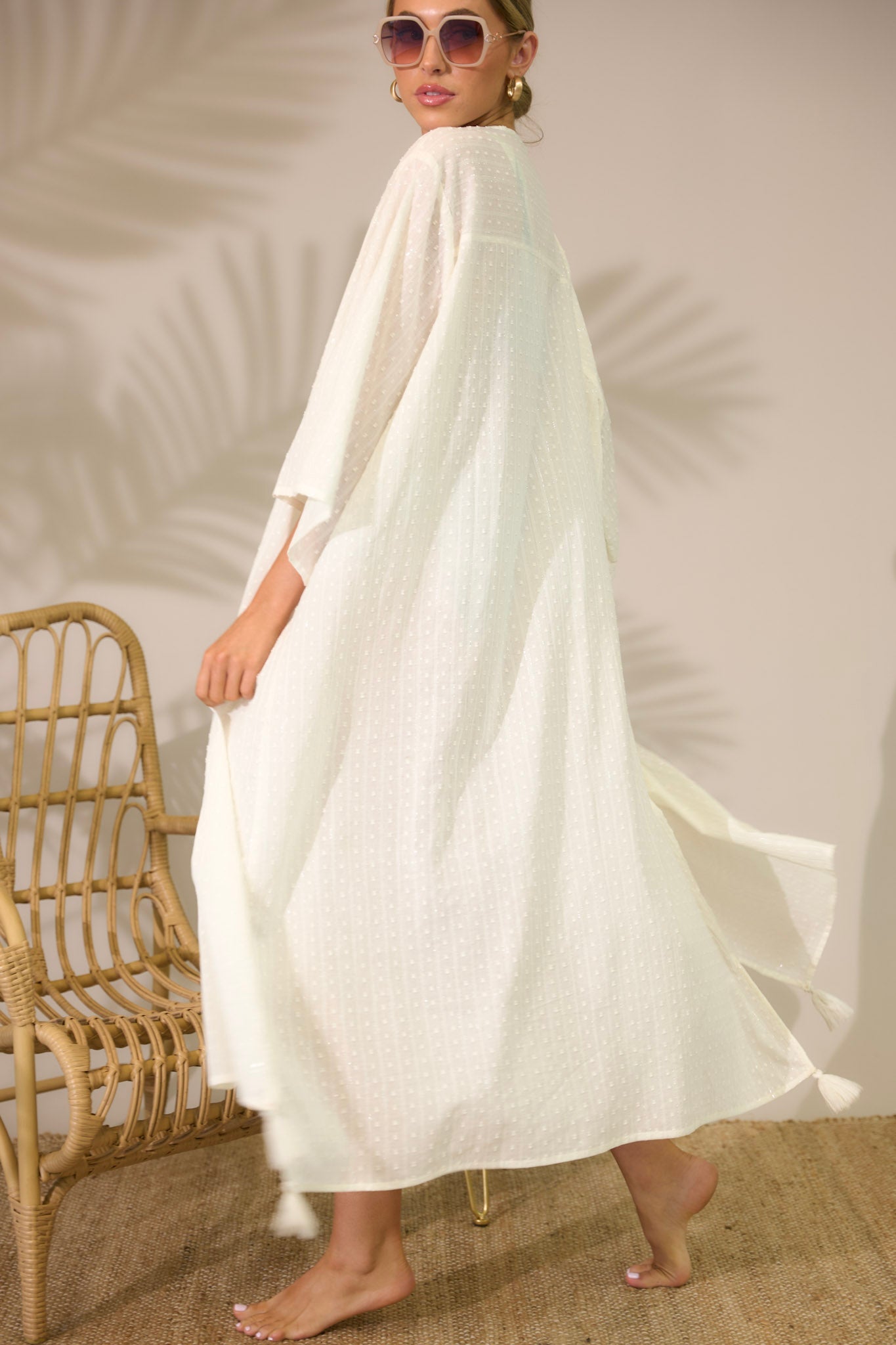 Chic Sheer Ivory Cover Up - Beachwear Clothing | Red Dress