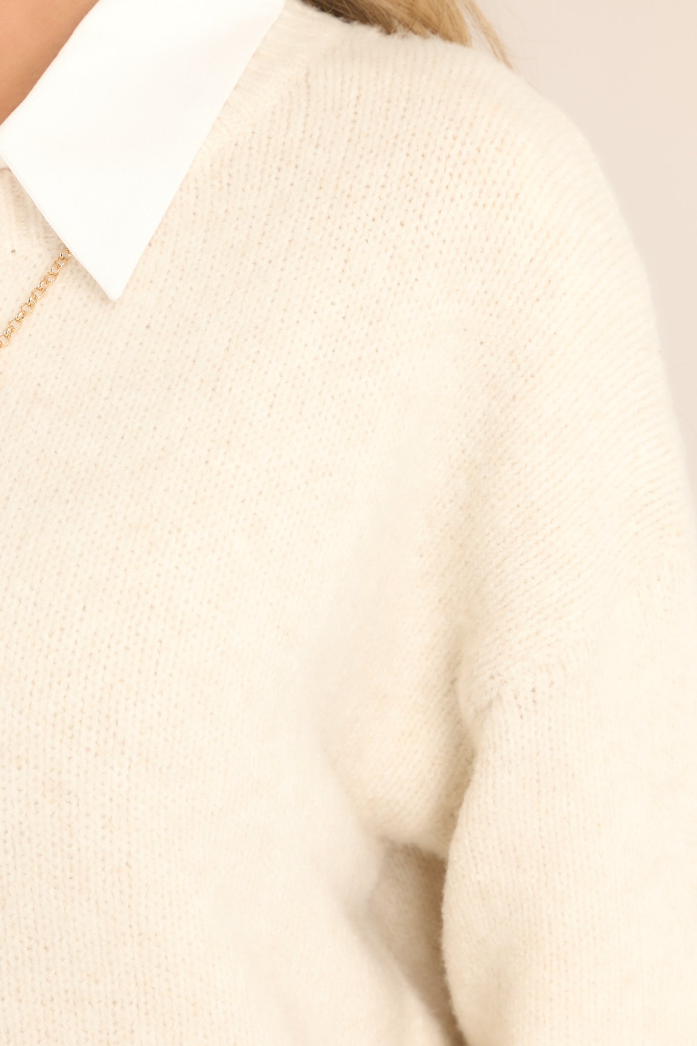 Adorable Oatmeal Sweater - All Tops | Red Dress