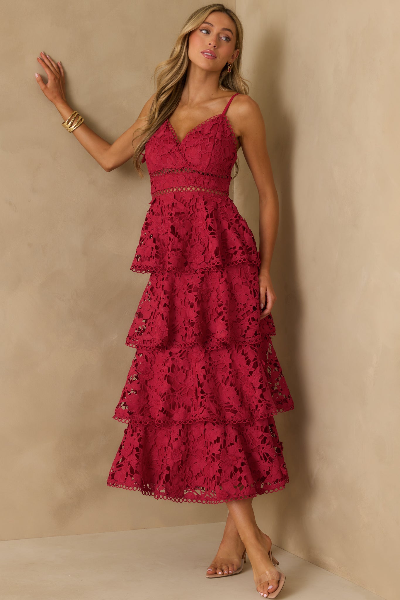 Lace Dresses for Women | Red Dress