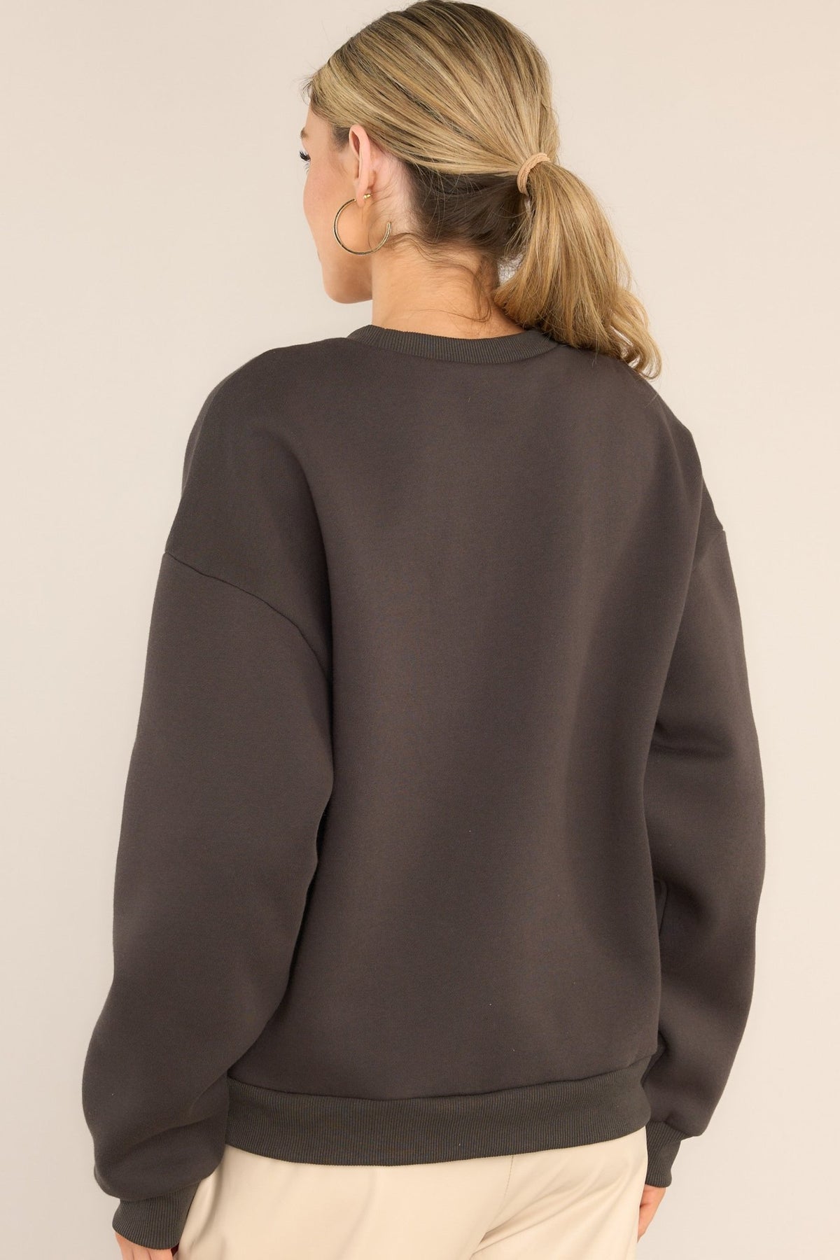 Charcoal Atlanta Crewneck Sweatshirt - All Tops | Red Dress