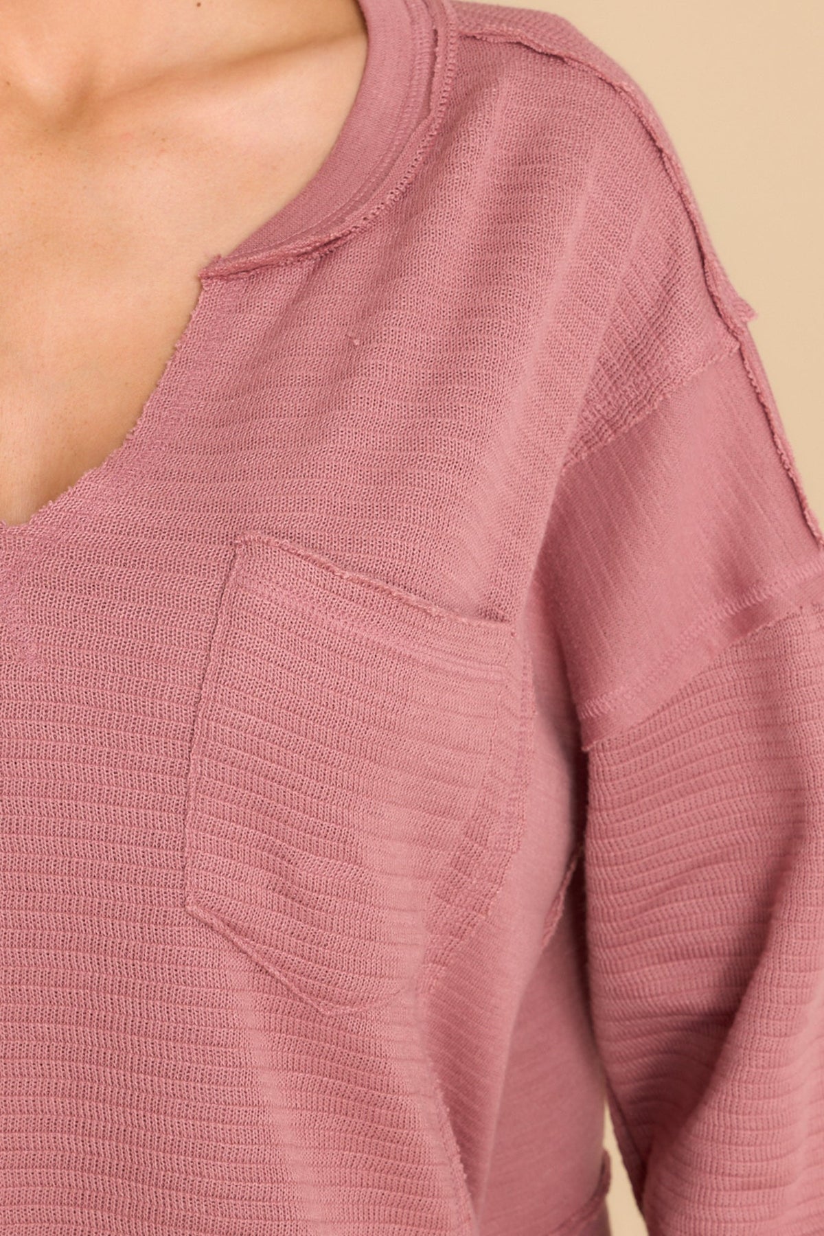 Flowy Dusty Rose Top - All Tops | Red Dress