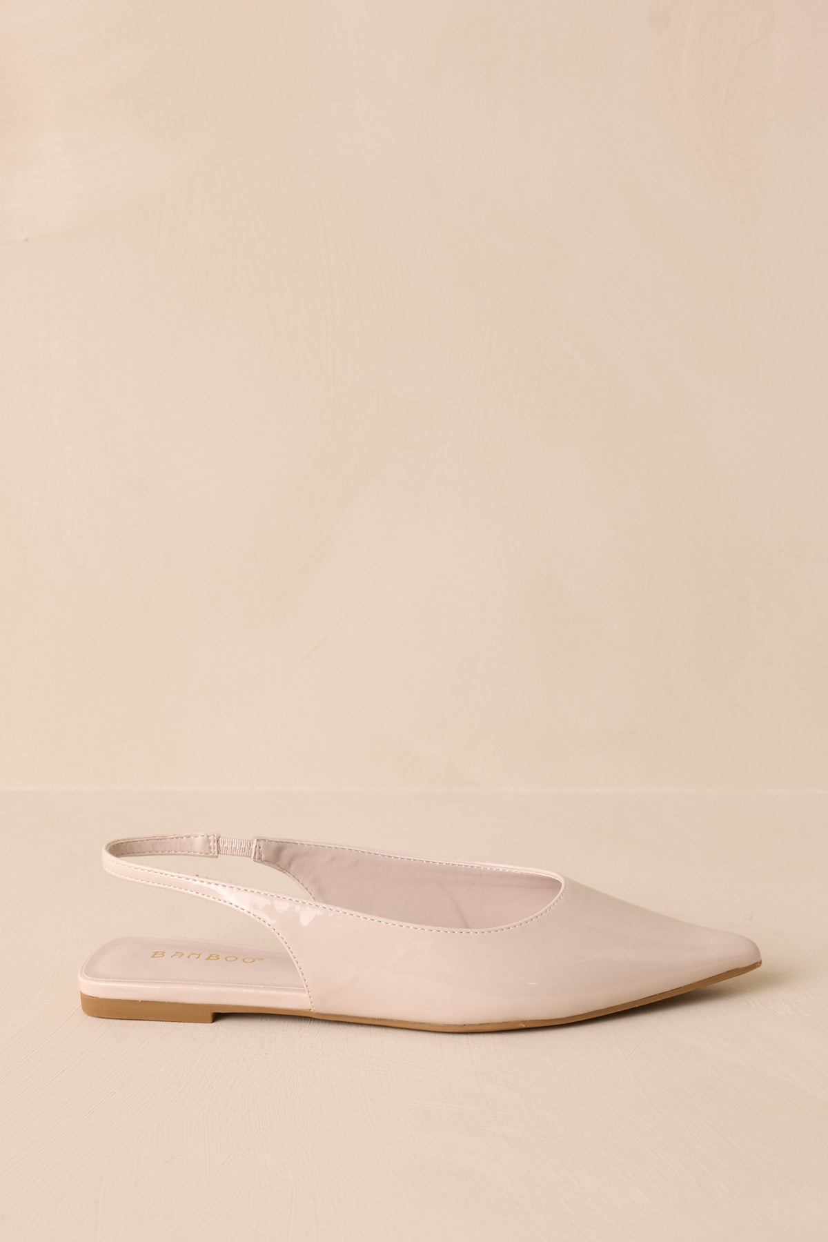 Ivory Pointed-Toe Slingback Flats - All Flats | Red Dress