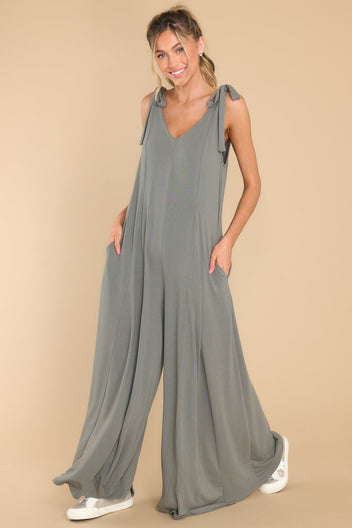 The Perfect Olive Green Jumpsuit - Jumpsuits | Red Dress