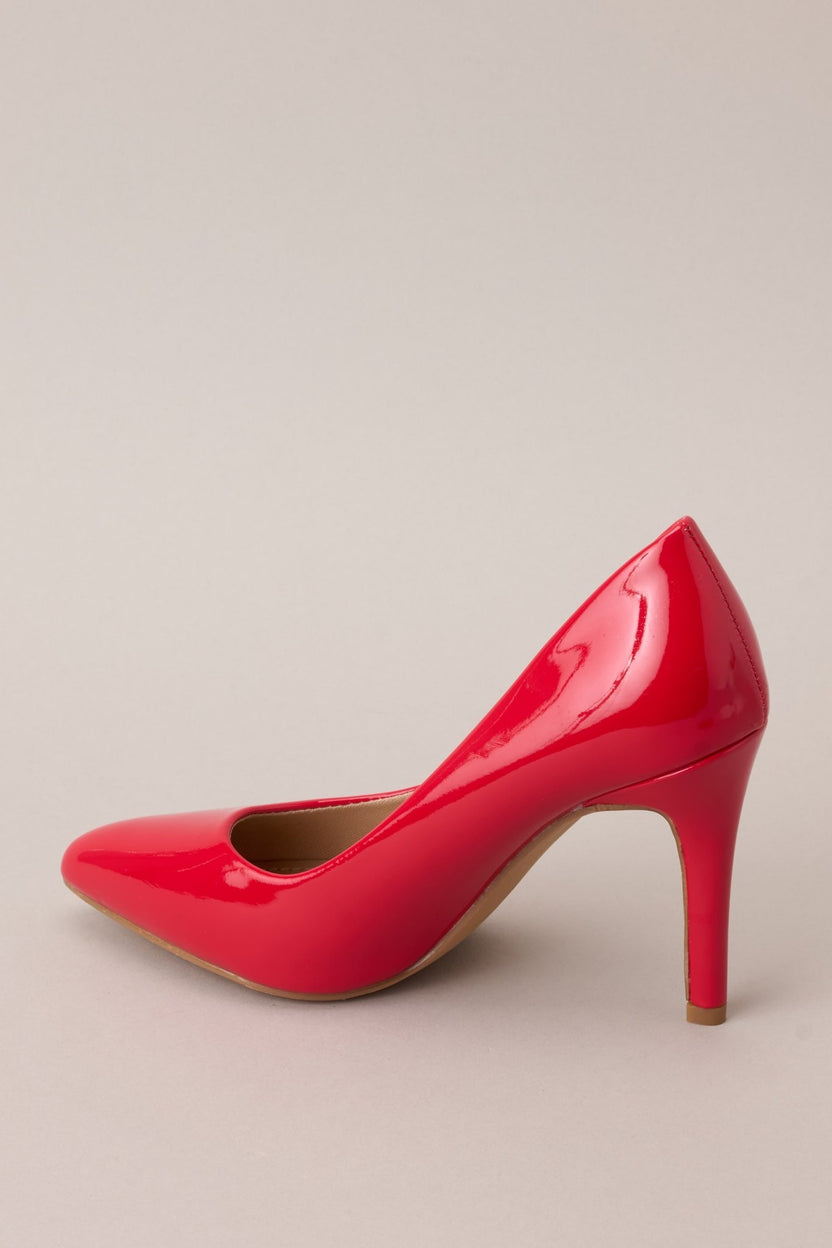 Pointed Toe High Heel Red Pumps - All Heels | Red Dress