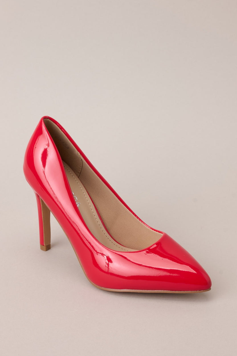Pointed Toe High Heel Red Pumps - All Heels | Red Dress