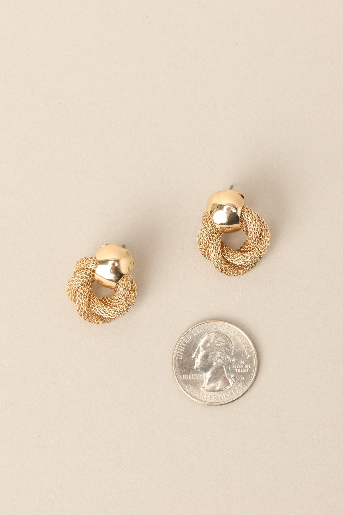 Fun Gold Earrings - All Earrings | Red Dress