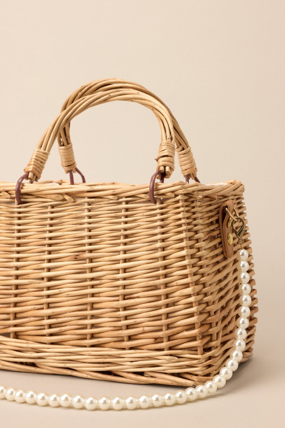 Unique Tan Natural Handbag - All Handbags | Red Dress