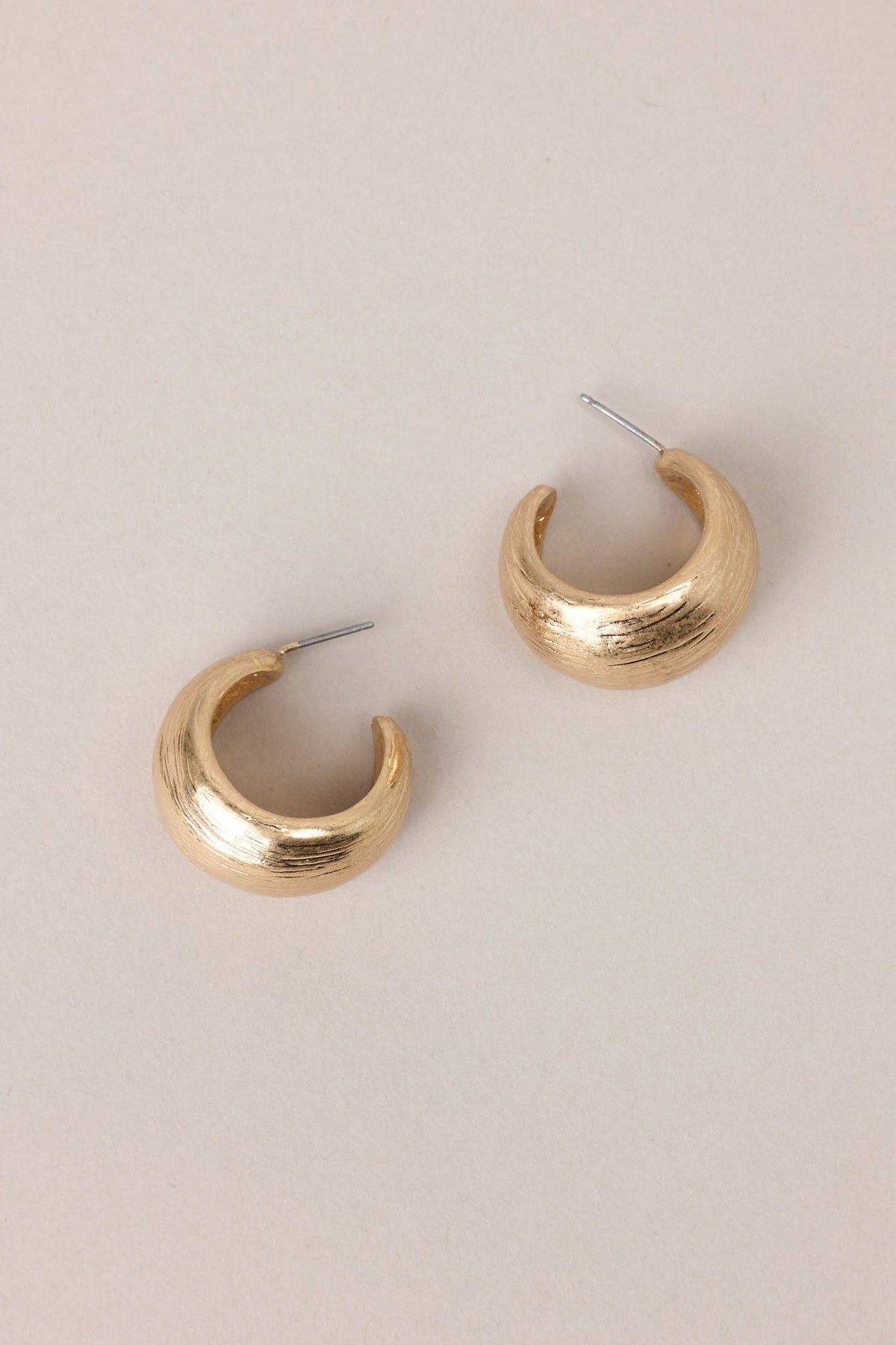 Small Gold Hoop Earrings - All Hoops | Red Dress