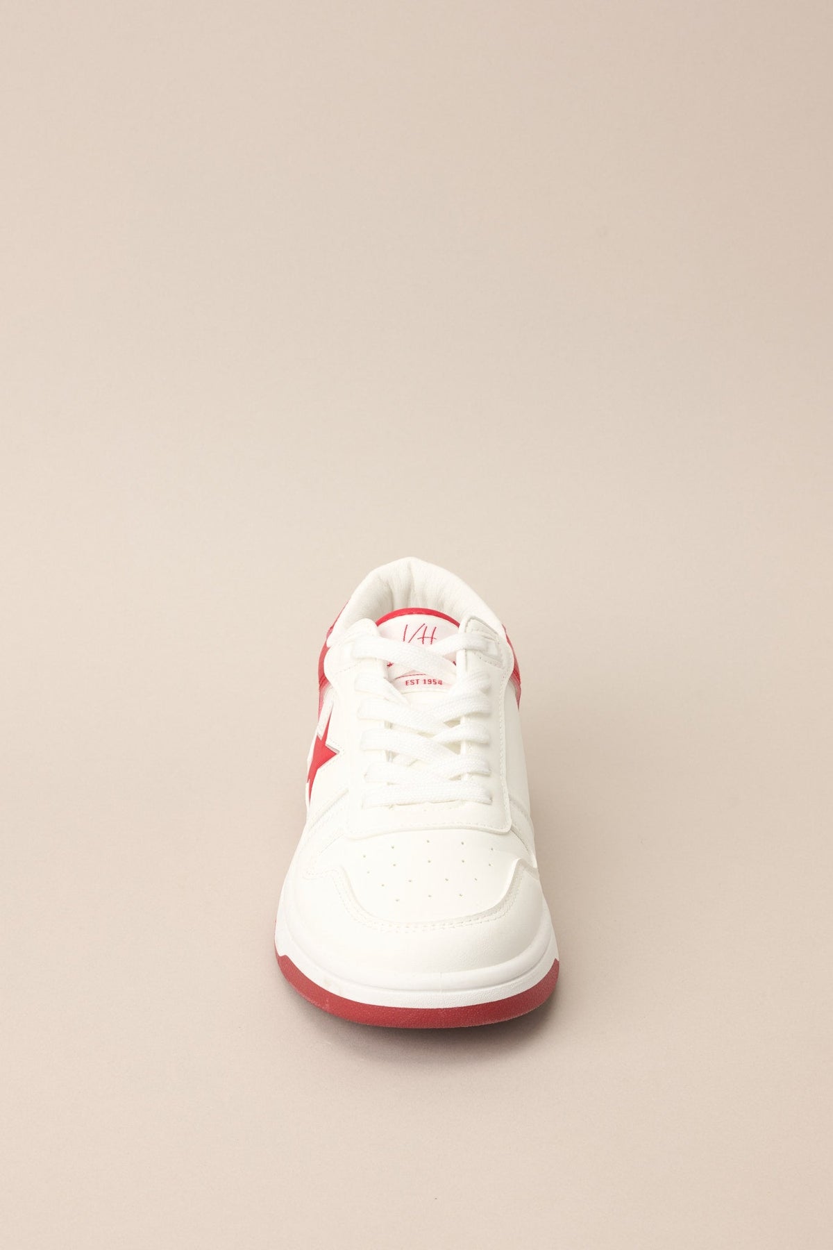 Red & White Star Sneakers - All Shoes | Red Dress