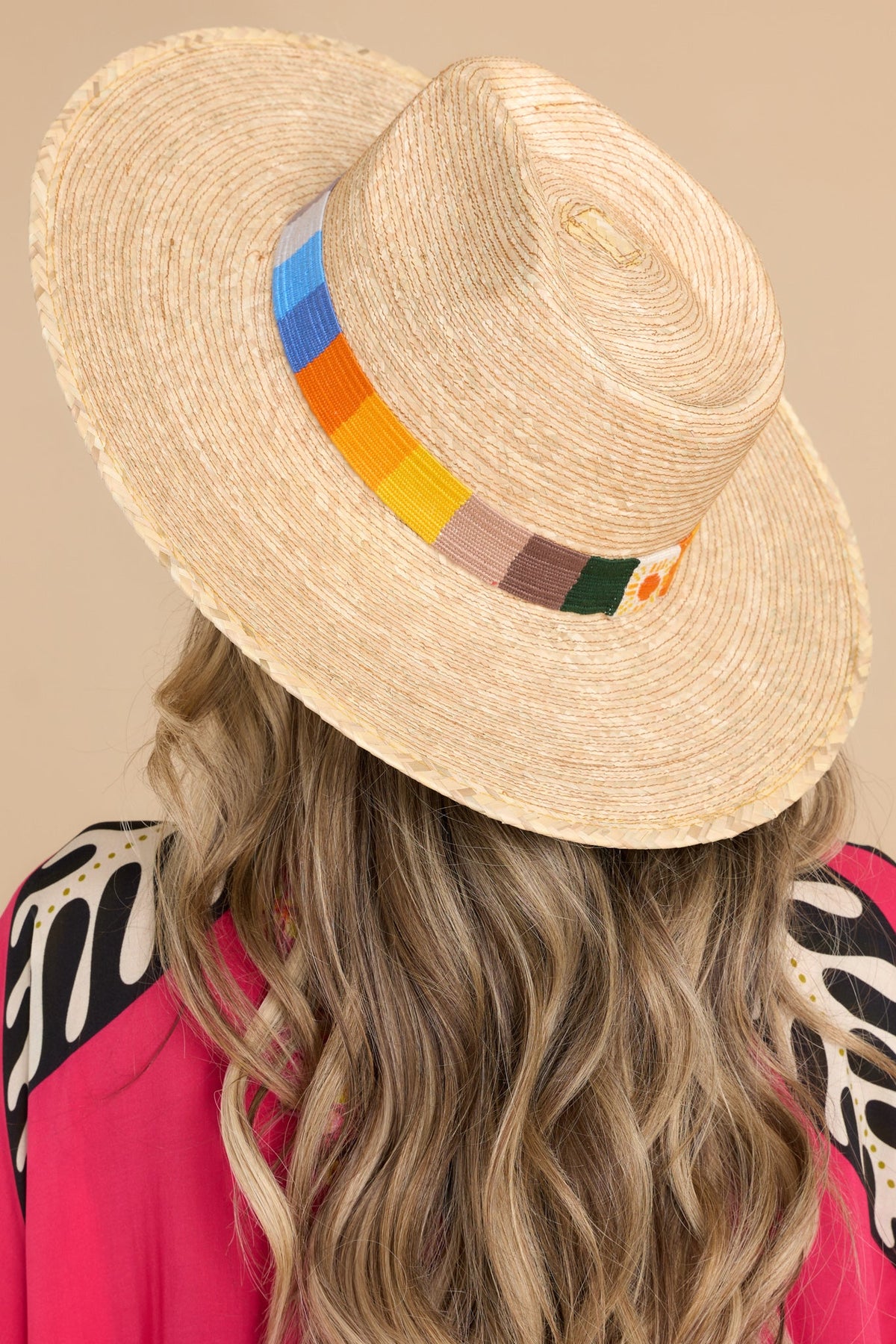 Sunshine Tienda Palm Hat in Rosita | Red Dress