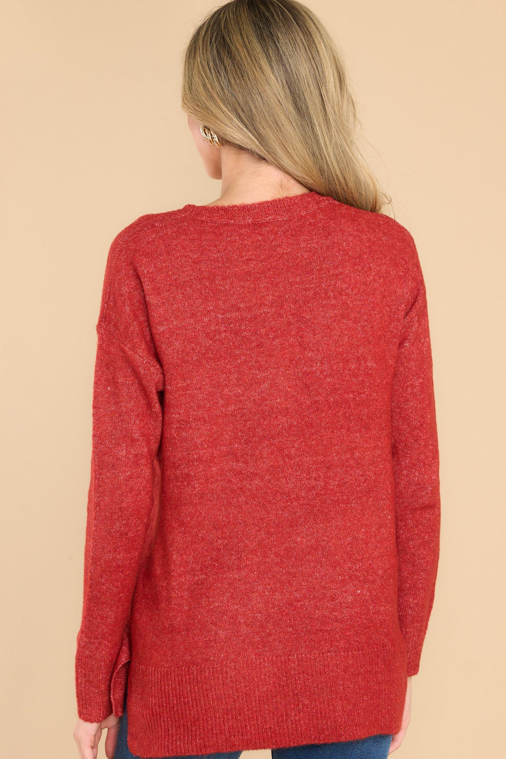 Beautiful Rust Sweater - All Tops | Red Dress